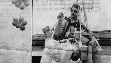 Lawnchair Larry, the man who soared to 16,000 Feet attached to weather ...