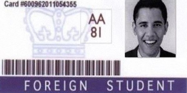 The Foreign Student Identification Card of Barry Soetoro-Fiction ...