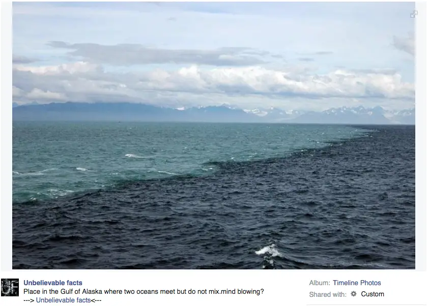 Two Oceans Meet But Do Not Mix in the Gulf of Alaska-Fiction! - Truth ...