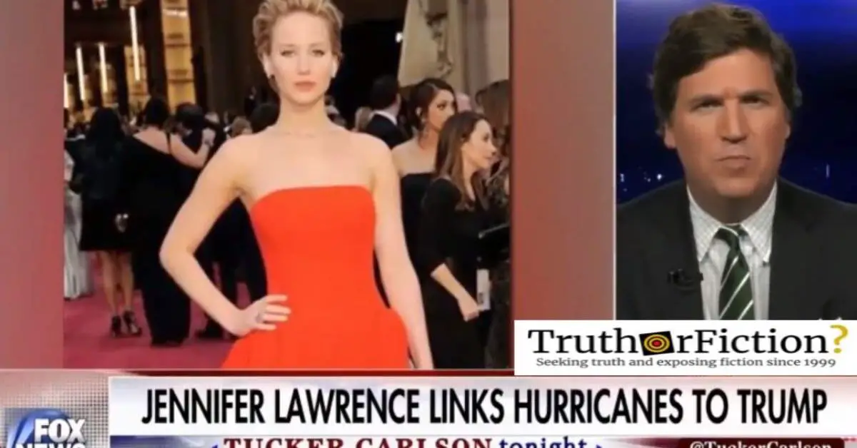 Did Jennifer Lawrence Blame Trump for Hurricanes Irma and Harvey ...