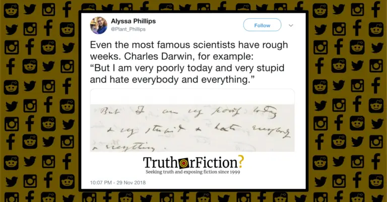 Did Charles Darwin Say He Hated ‘Everybody and Everything’ on a ...