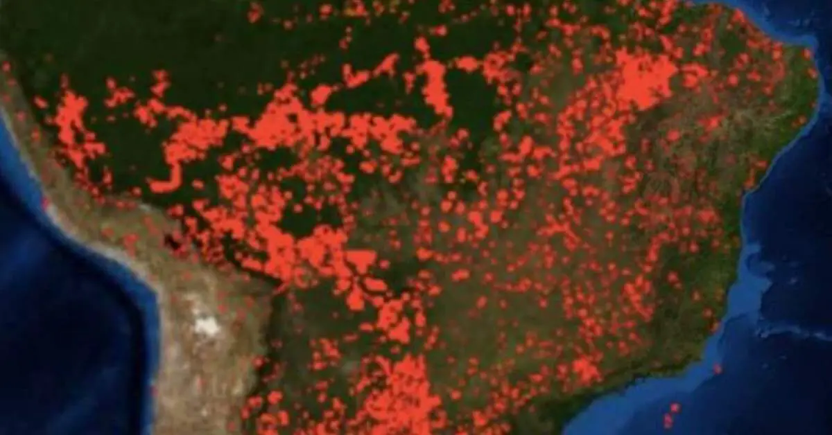 Does This Map Show the Locations of the Amazon Wildfires? – Truth or ...