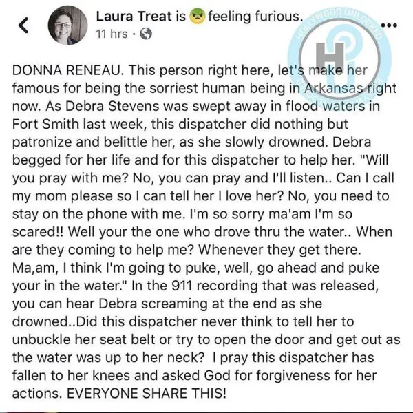 911 Dispatcher Donna Reneau/Debra Stevens Drowning Incident – Truth or ...