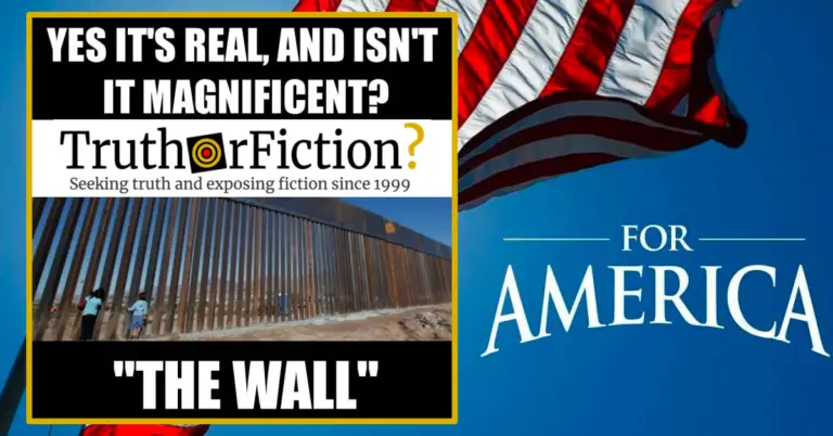 ‘The Wall, It’s Real and It’s Magnificent’ Facebook Meme – Truth or ...
