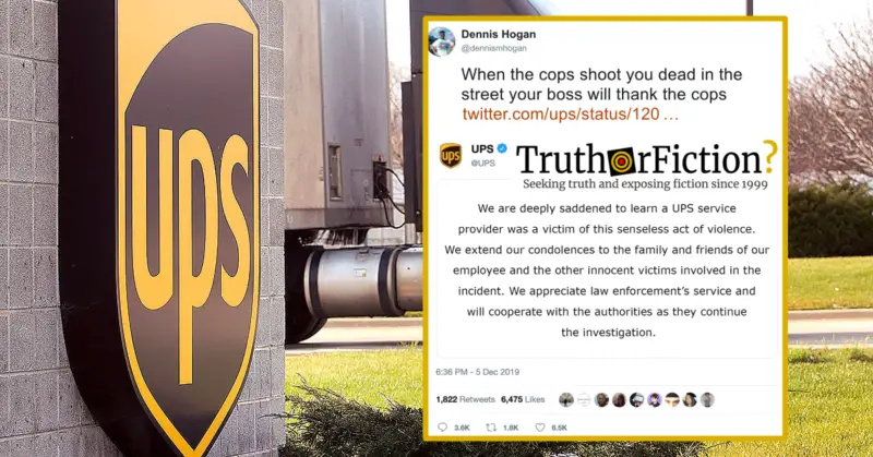 UPS Thanks Police for Killing Driver Frank Ordonez – Truth or Fiction?