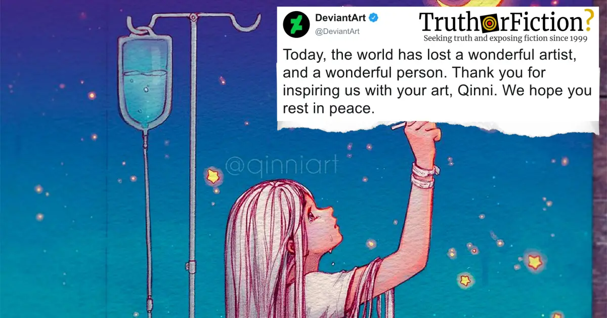Prolific Web Artist Qinni Dies at 29 – Truth or Fiction?