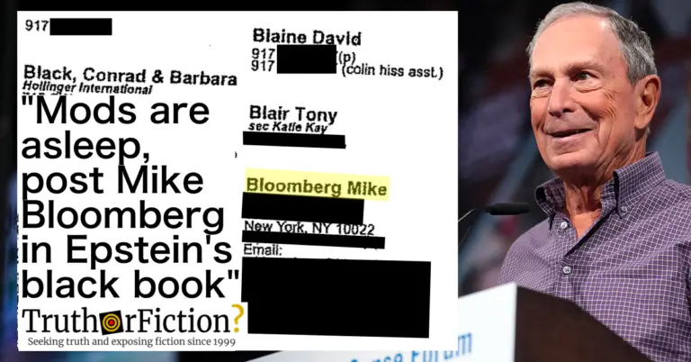 ‘Mods are Asleep, Post Mike Bloomberg in Epstein’s Black Book’ – Truth ...