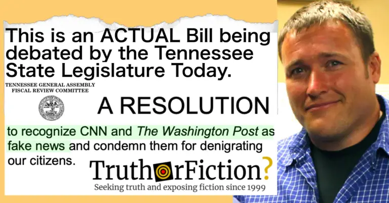 Tennessee State Legislature’s Bill to Recognize CNN, Washington Post as ...