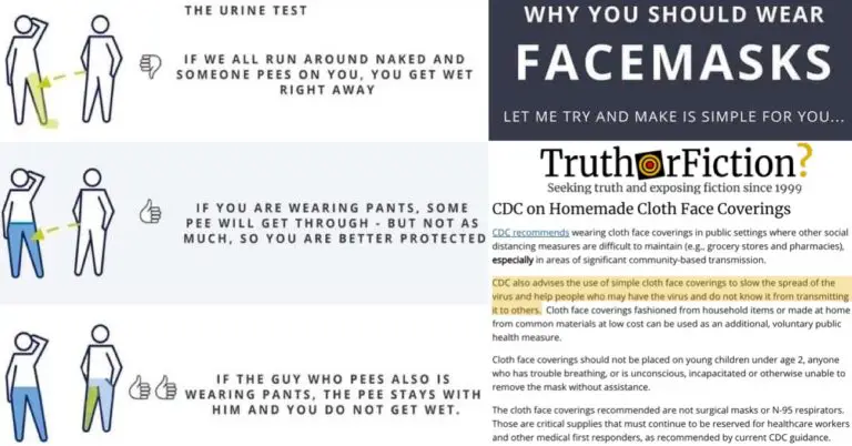 ‘Wear Your Mask: The Urine Test’ Analogy Meme – Truth or Fiction?