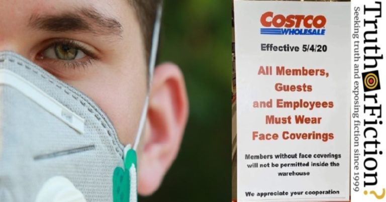 Is CostCo Requiring Shoppers to Cover Their Faces? – Truth or Fiction?