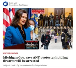 Did Gov. Gretchen Whitmer Say Any Protester Carrying a Firearm Will Be ...