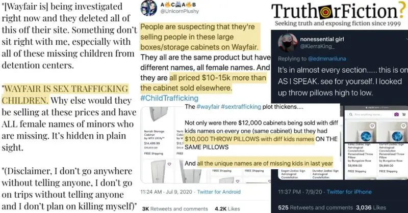 Wayfair Child Trafficking Conspiracy Theory – Truth or Fiction?