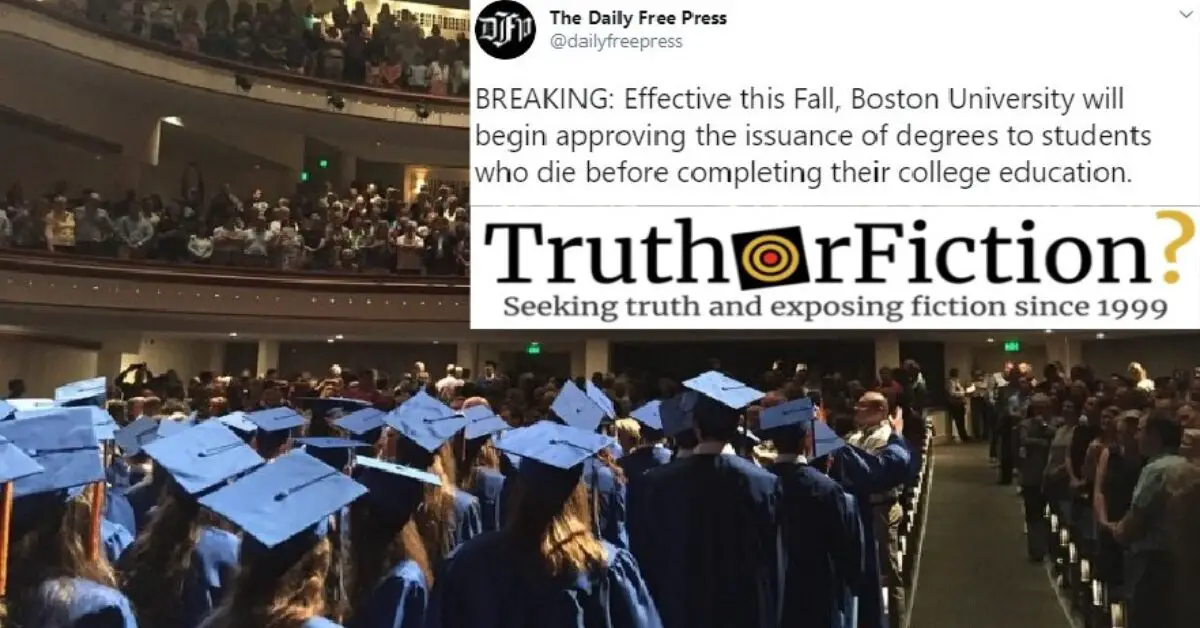 Will Boston University Begin Awarding Posthumous Degrees in 2020 ...