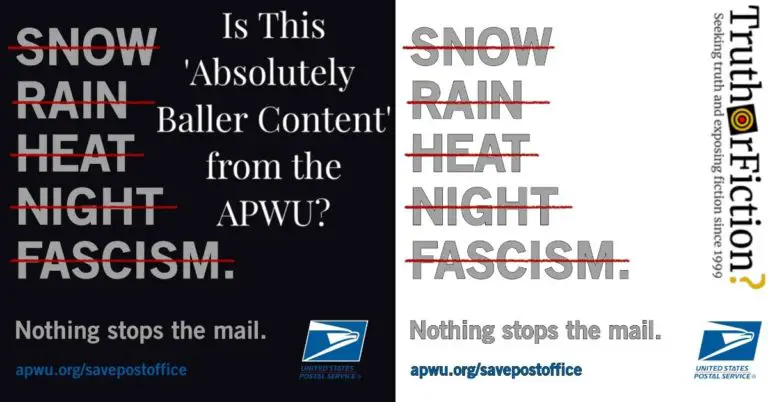 ‘Snow, Rain, Heat, Night, Fascism … Absolutely Baller Content from the American Postal Workers ...