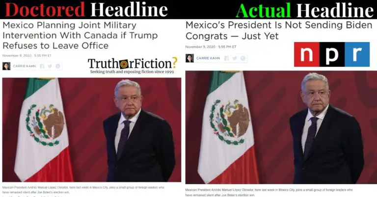 ‘Mexico Planning Joint Military Intervention with Canada If Trump ...