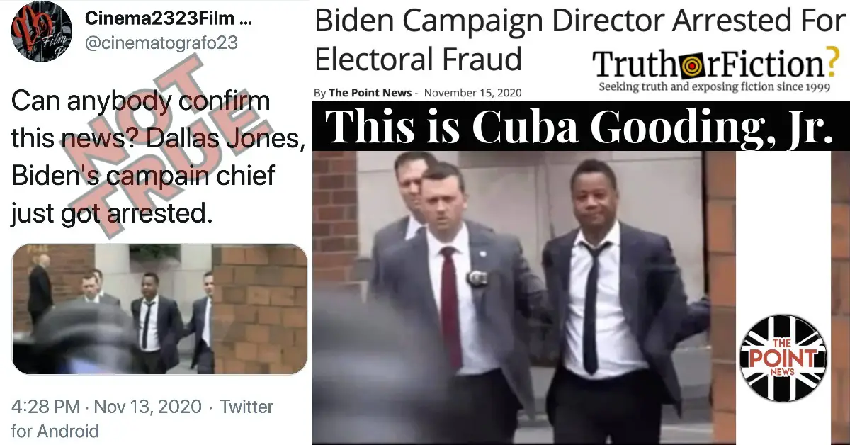 Was Dallas Jones, a ‘Biden Campaign Director,’ Arrested For ‘Electoral ...