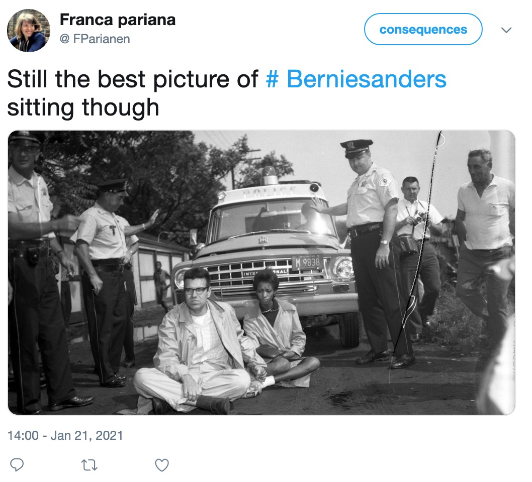 ‘Still the Best Picture of #BernieSanders Sitting Though’ – Truth or ...
