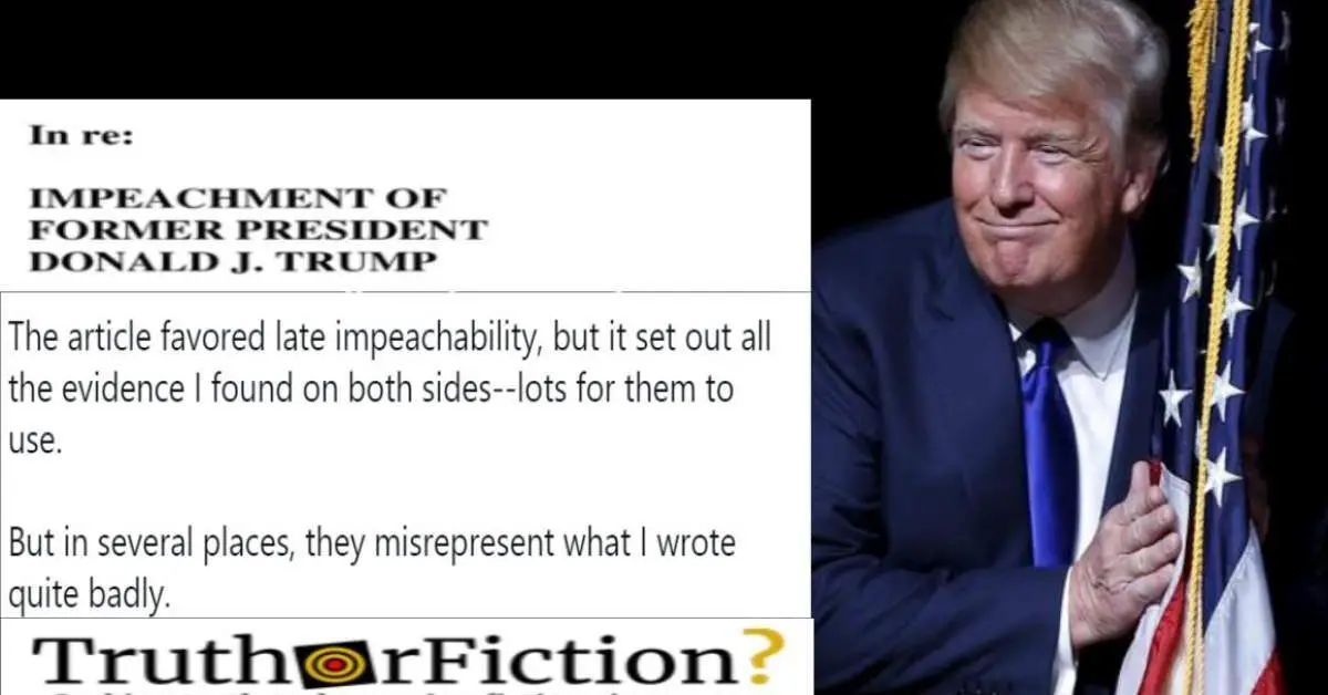 Law Professor Refutes Trump Attorneys’ Attempt to Cite Him in ...