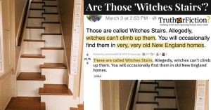 ‘Witches Stairs’ – Truth or Fiction?
