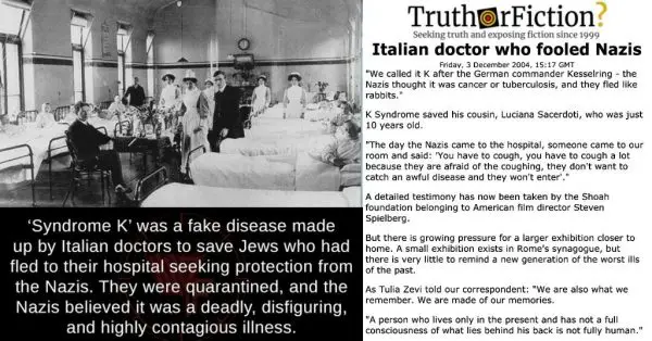 Was ‘Syndrome K’ a Fake Illness Invented By Italian Doctors to Save ...