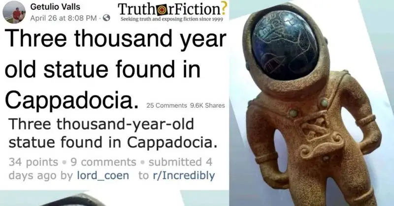 ‘Three Thousand Year Old Statue Found in Cappadocia’ – Truth or Fiction? ‘Three Thousand Year Old Statue Found in Cappadocia’ – Truth or Fiction?