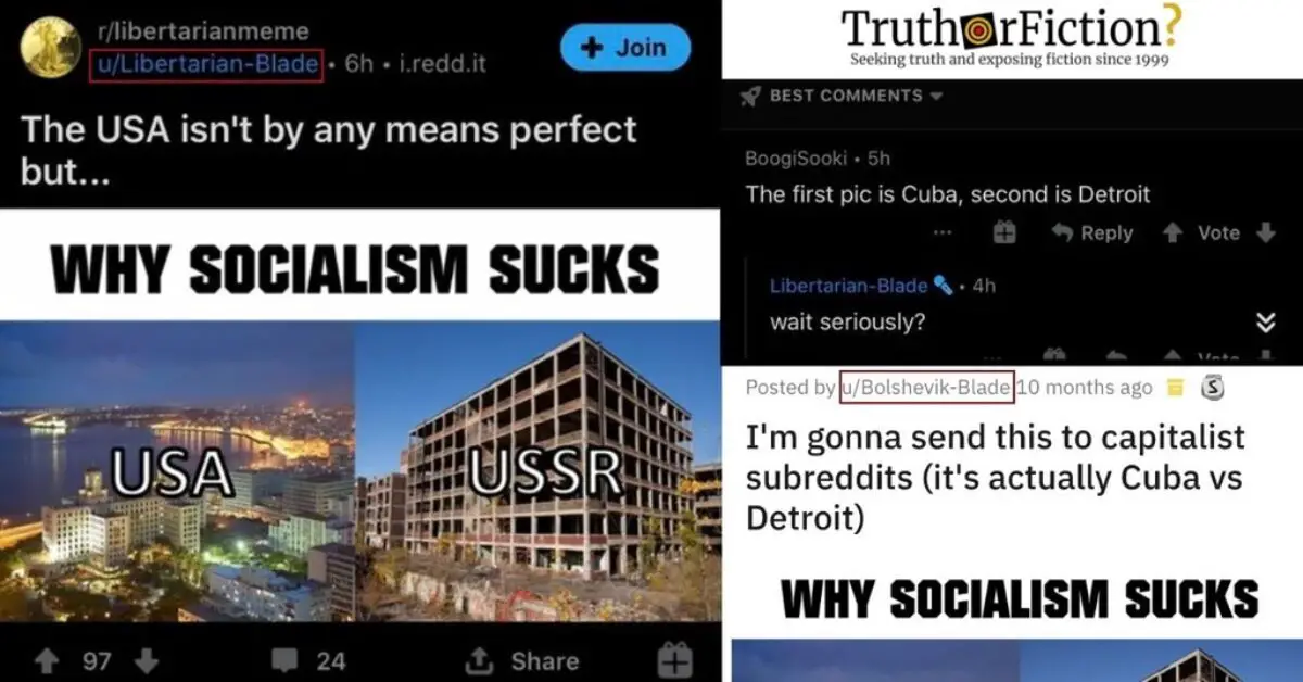 ‘Socialism Sucks’ Meme – Truth or Fiction?