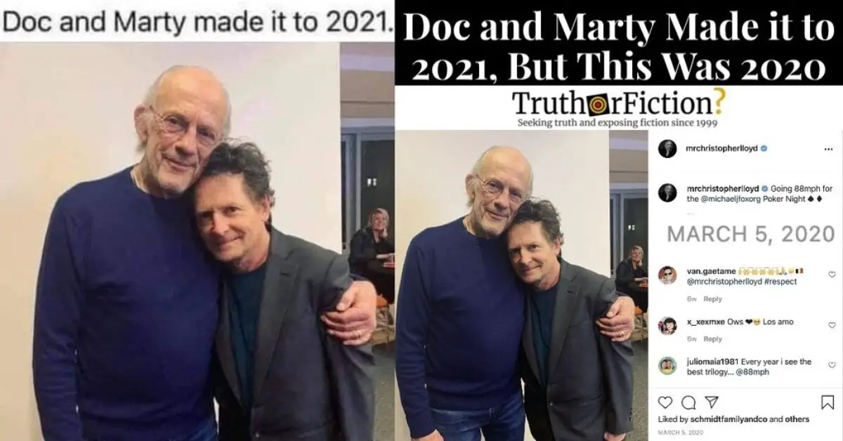 ‘Doc and Marty Made it to 2021’ – Truth or Fiction?