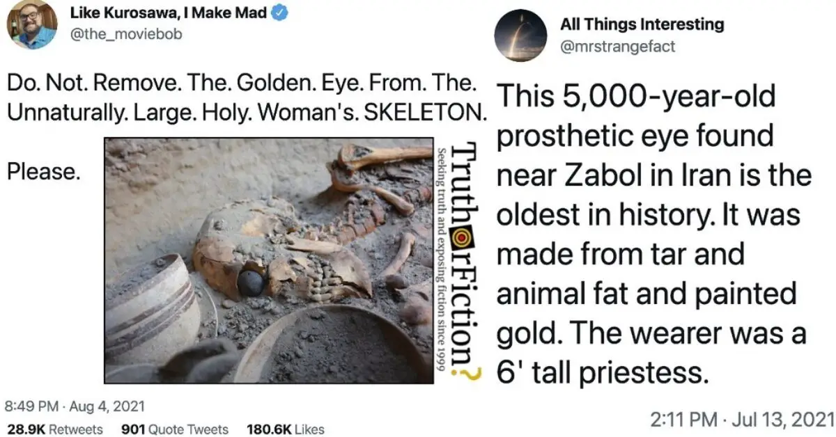 ‘Zabol Priestess with a Golden Eye’ – Truth or Fiction?