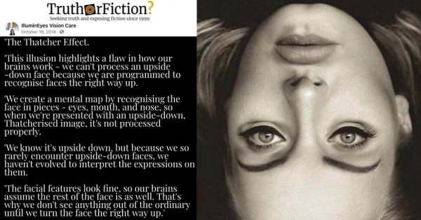 ‘Thatcher Effect’ – Truth or Fiction?