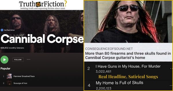 Cannibal Corpse ‘My Home is Full of Skulls’ Meme – Truth or Fiction?