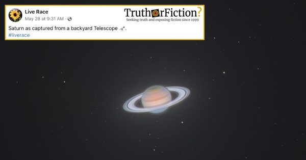 saturn as captured by a backyard telescope – Truth or Fiction?