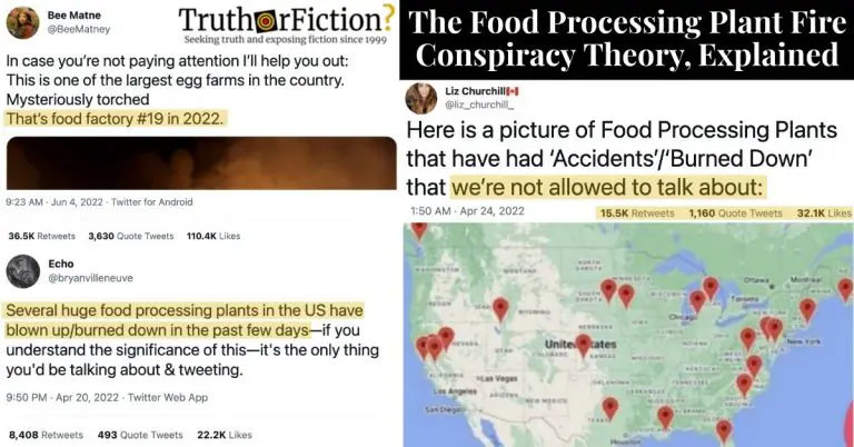 Food Processing Plant Fires in 2022, Explained – Truth or Fiction?