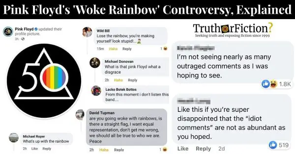 Pink Floyd’s ‘Woke’ 50th Anniversary Rainbow Controversy – Truth or ...