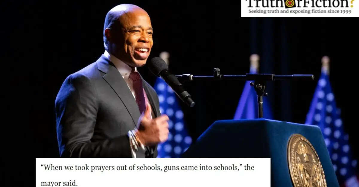 Did Eric Adams Trash the Separation of Church and State in Government ...