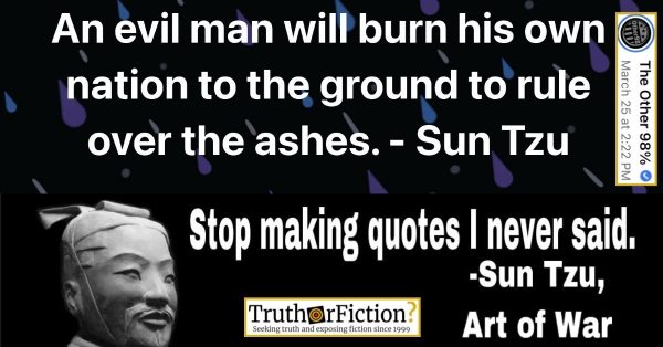 Sun Tzu ‘Rule Over Ashes’ Quote – Truth or Fiction?