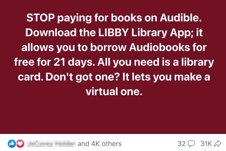 Audible vs. Libby App – Truth or Fiction?
