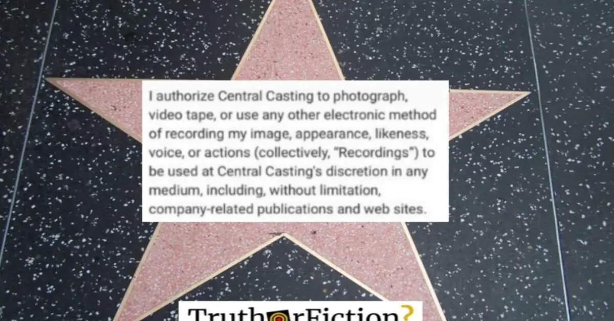 Central Casting Criticized For Demanding ‘Recordings’ of Actors’ Likenesses – Truth or Fiction?